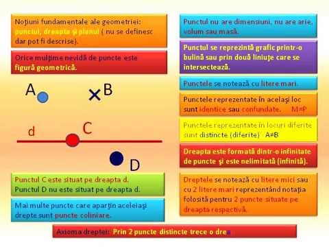 Punct, linie dreaptă, linie frântă, linie curbă, semidreaptă, segment ...