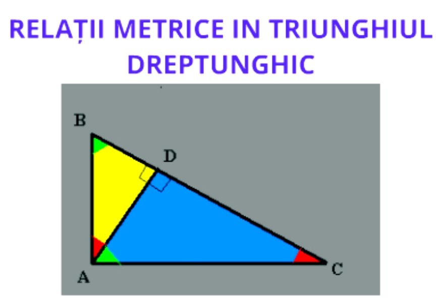 Relații metrice în triunghiul dreptunghic - [2] - KIDIBOT - Bătăliile ...